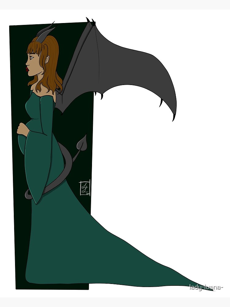 "Pregnant Demon" Poster by lady-luana- | Redbubble
