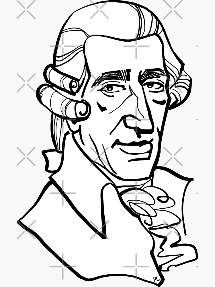 "Franz Joseph Haydn" Sticker by irinaivanova | Redbubble