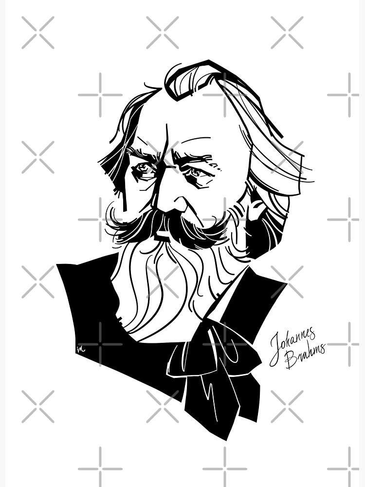 "Johannes Brahms" Art Print by irinaivanova | Redbubble