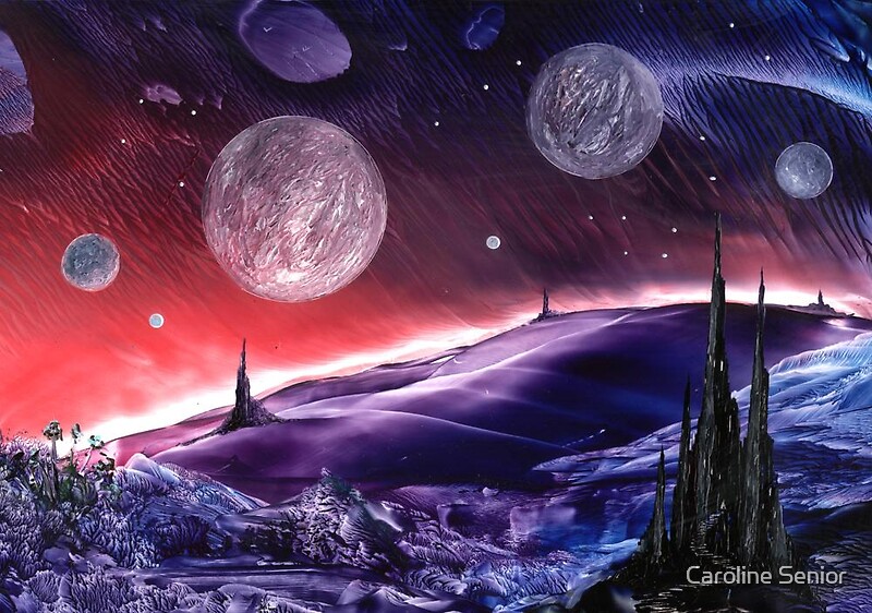 "The Light Side of the Moon" by Caroline Senior | Redbubble
