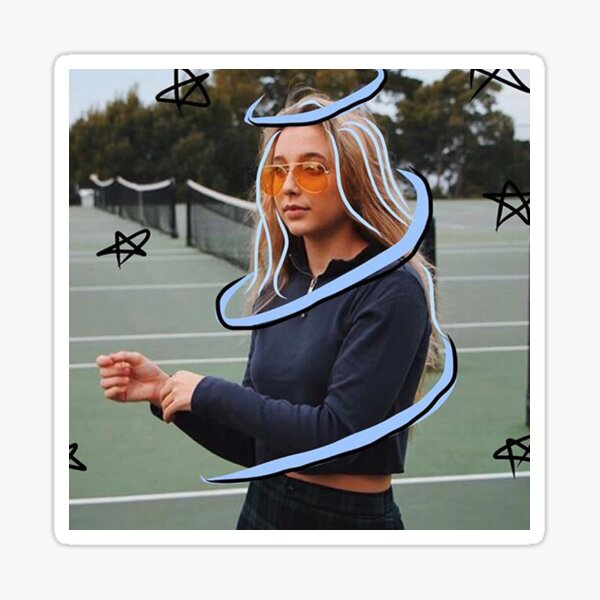 "emma chamberlain edit" Sticker by totallynotluke | Redbubble