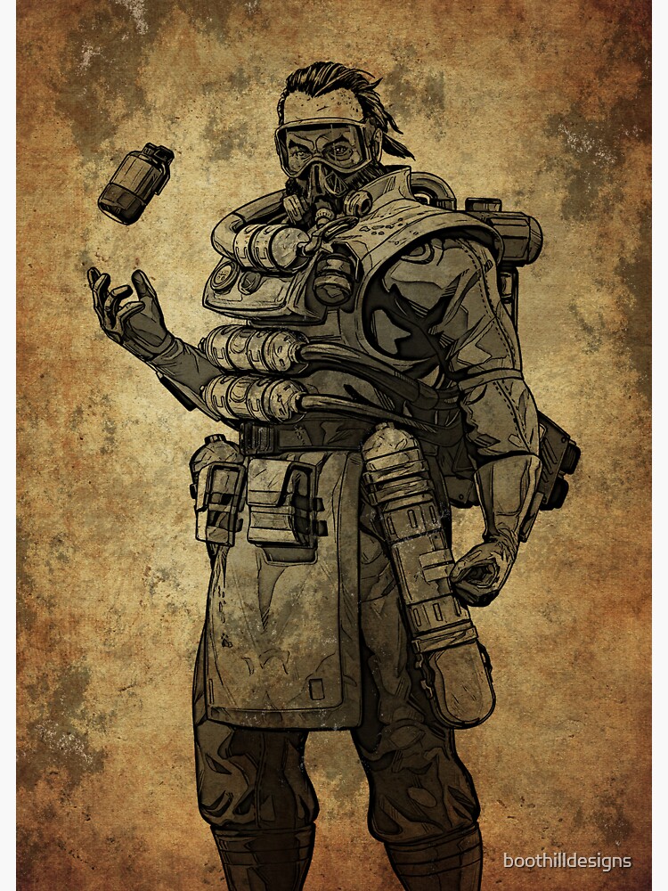 "Apex Legends - Caustic" Sticker for Sale by boothilldesigns | Redbubble