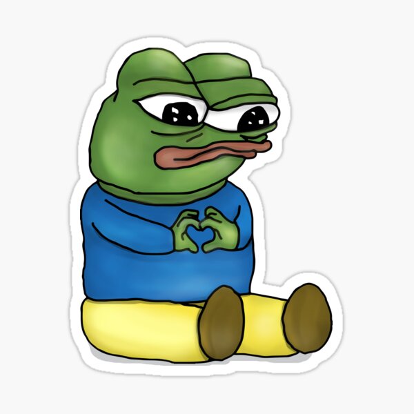 Pepe The Frog Love Stickers | Redbubble
