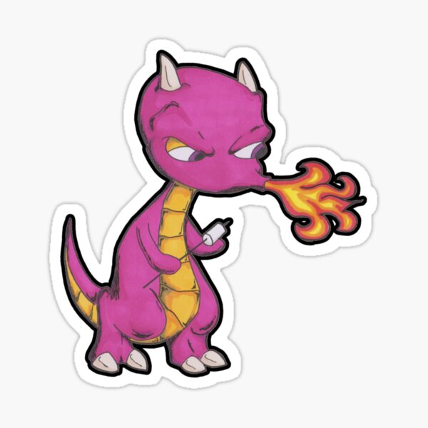 "Scorch the Dragon" Sticker by WheelerDesigns | Redbubble