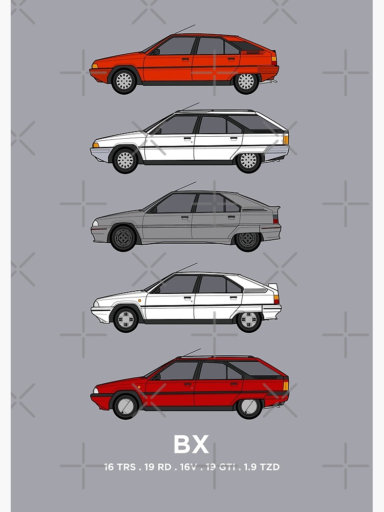 "Citron BX Classic Car Collection Artwork" Poster by RJWautographics ...
