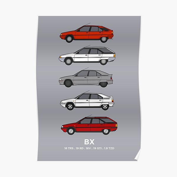 "Citron BX Classic Car Collection Artwork" Poster by RJWautographics ...