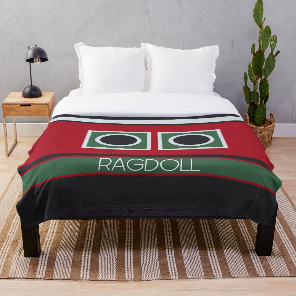 "Ragdoll Boat" Throw Blanket for Sale by BrambleBox | Redbubble