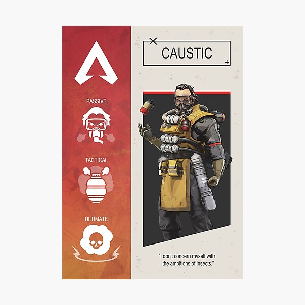"Apex Legends Caustic Character Poster" Photographic Print by Gemini ...
