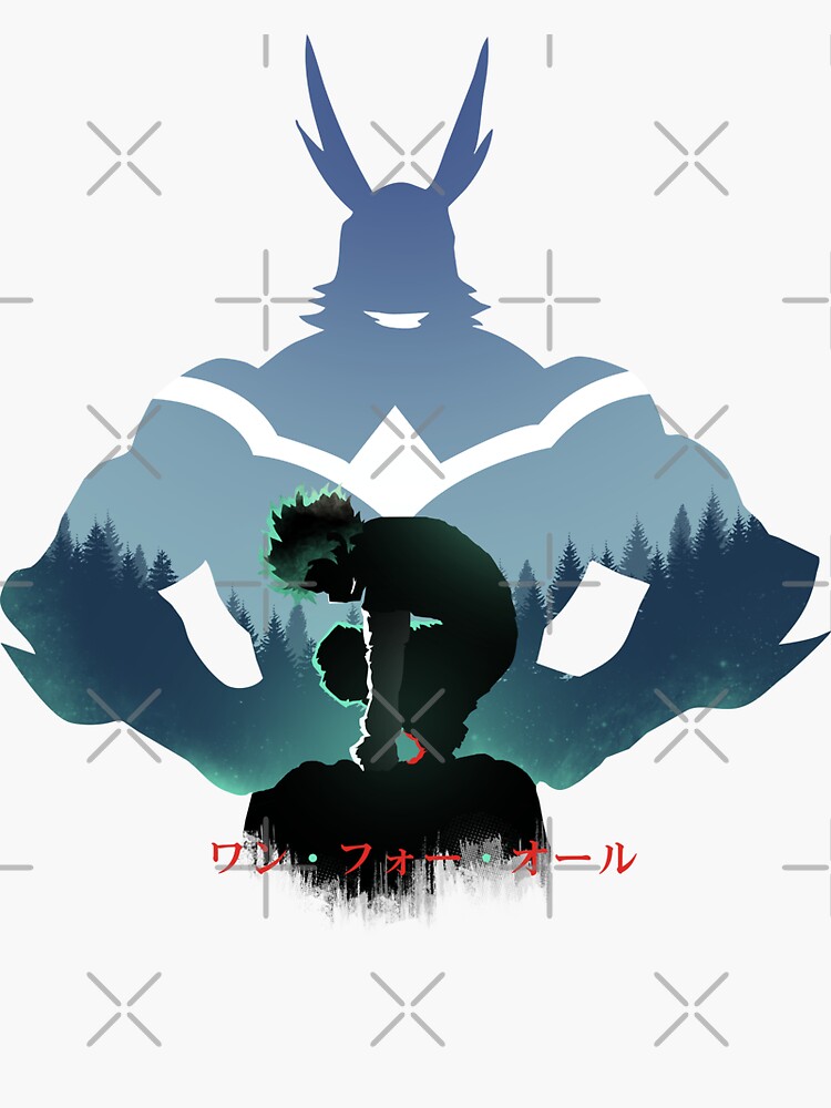 "One For All" Sticker for Sale by Sooru | Redbubble