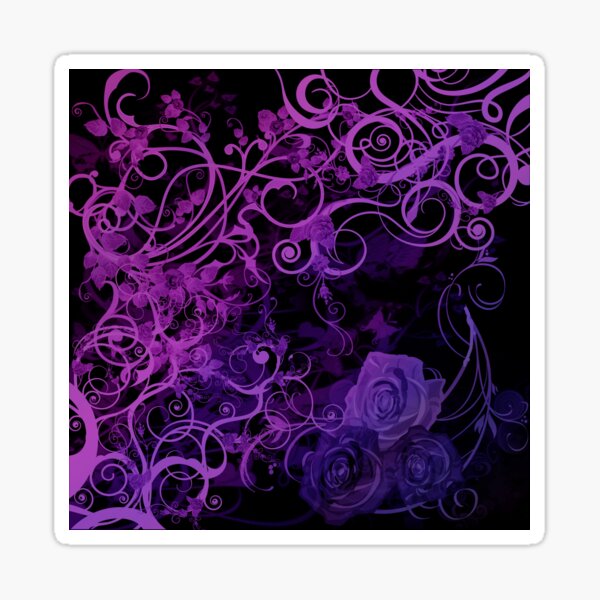 "Violets" Sticker for Sale by Vnicharico | Redbubble