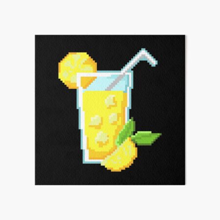 "Lemonade pixel pixelated gift summer retro drink" Art Board Print by ...