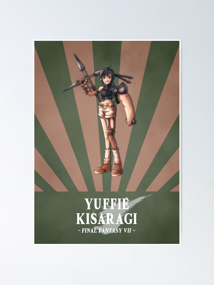 "Final Fantasy VII Yuffie Kisaragi Radial Character Poster" Poster for ...