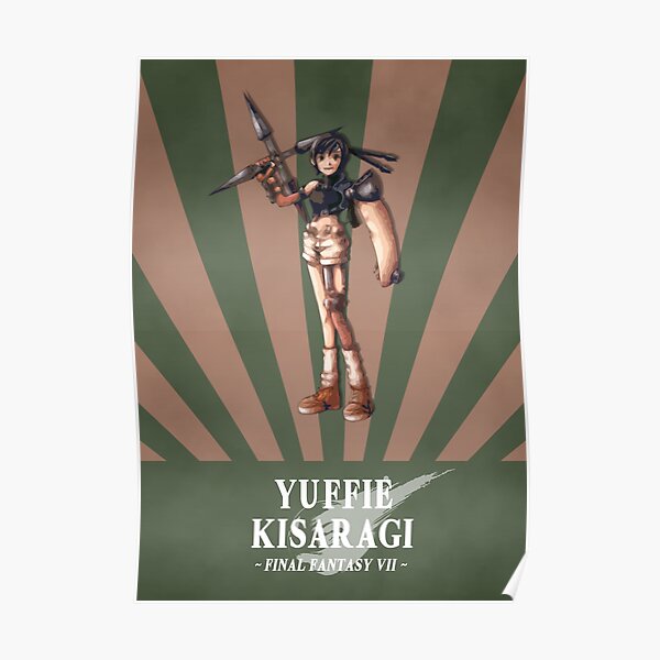 "Final Fantasy VII Yuffie Kisaragi Radial Character Poster" Poster for ...