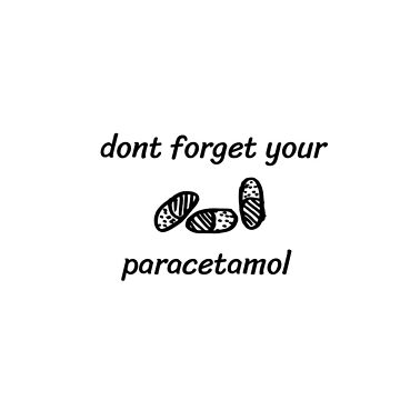 "paracetamol" Sticker for Sale by rogers-19 | Redbubble