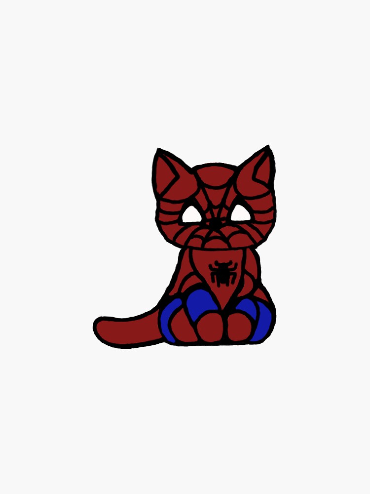 "Spider Cat" Sticker for Sale by ashlynacts | Redbubble