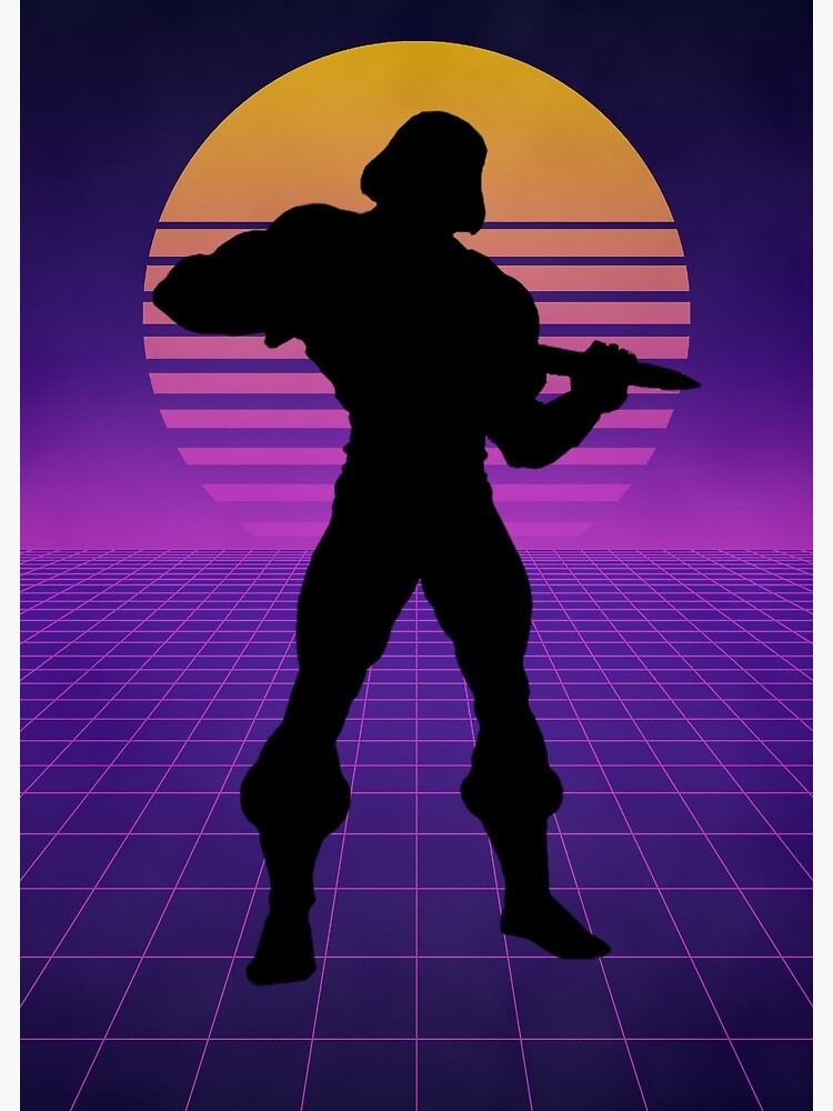 "Retro Synthwave He-Man Charakter Poster" Poster von Gemini-Phoenix ...
