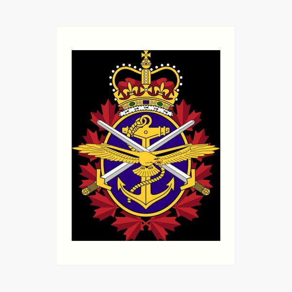 "Canadian Armed Forces - Forces armées canadiennes" Art Print for Sale ...