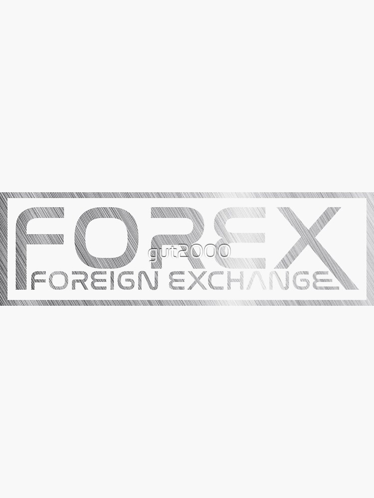"Fx , forex or foreign exchange trading rectangle metal logo" Sticker ...