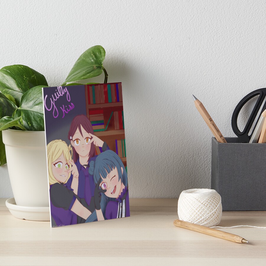 "Guilty Kiss" Art Board Print by PandaAColor | Redbubble