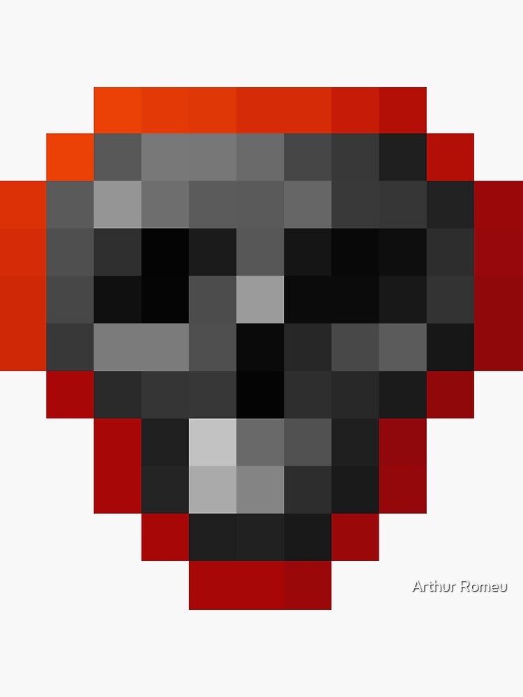 "Tibia Black Skull" Sticker for Sale by Chapaman | Redbubble