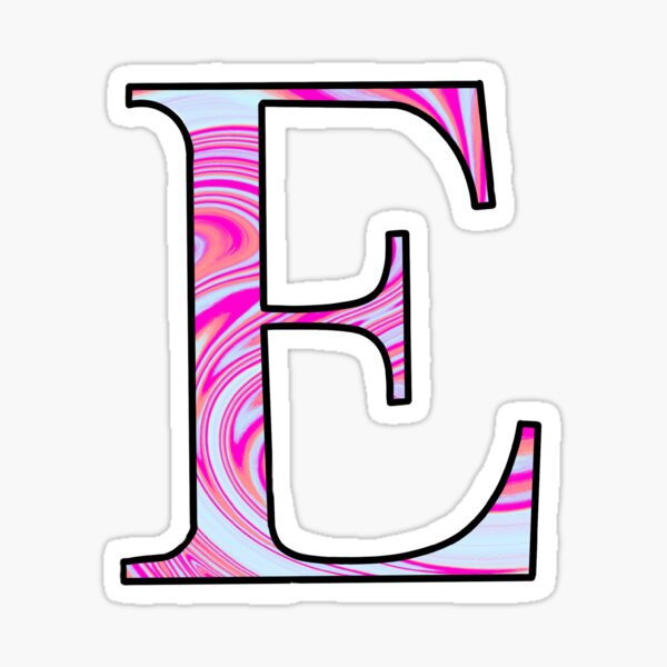 "Tie Dye E/Epsilon" Sticker by elizabethdylan | Redbubble
