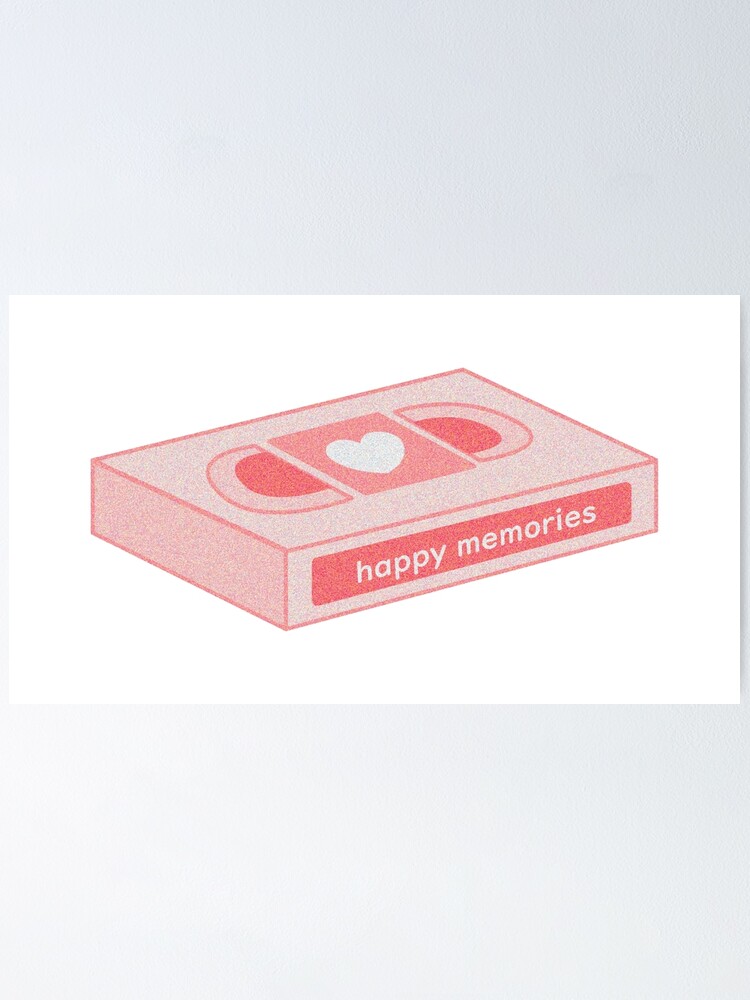 "pink VHS tape" Poster for Sale by ArtbyPeebles | Redbubble