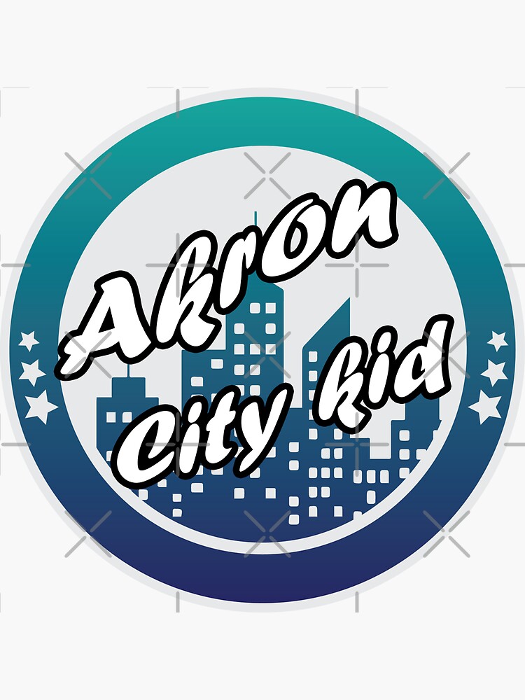 "Akron City" Sticker for Sale by titanosdesign | Redbubble
