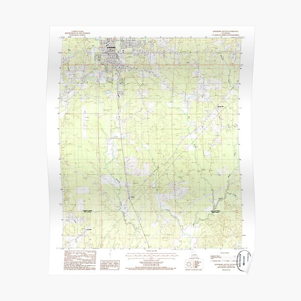 "USGS TOPO Map Louisiana LA Jonesboro South 332340 1985 24000" Poster ...