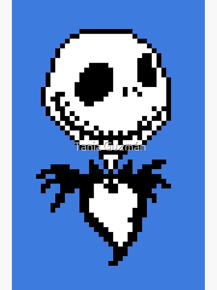 "Jack Skellington - pixel art" Art Print by galegshop | Redbubble