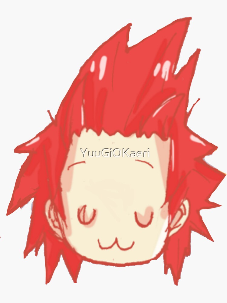"Chibi Kirishima Eijirou" Sticker by YuuGiOKaeri | Redbubble