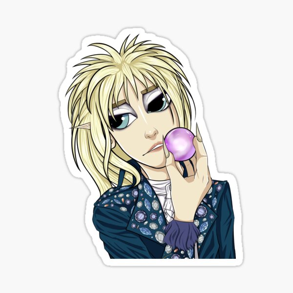 "Jareth the Goblin King " Sticker for Sale by Spooki-Jay | Redbubble