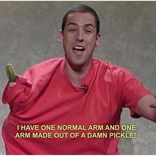 "Adam Sandler Pickle Arm" by carooly11 | Redbubble
