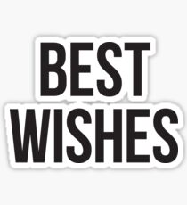 Best Wishes Stickers | Redbubble