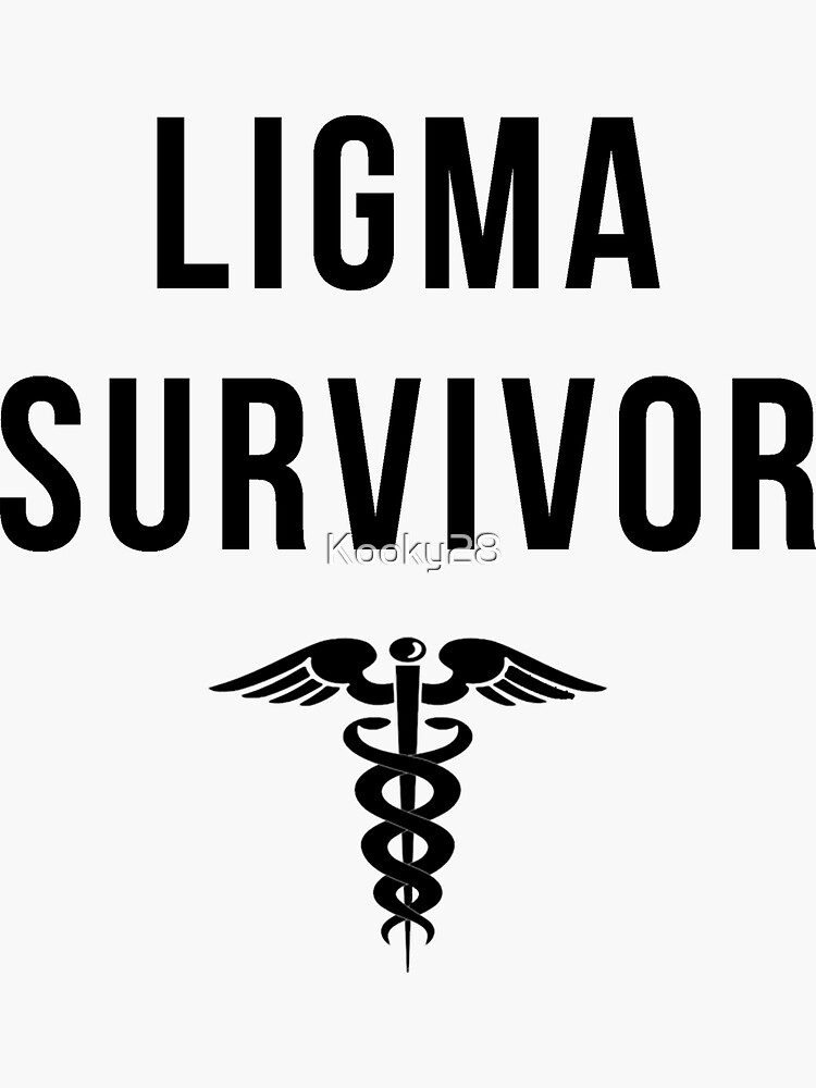 "Ligma Survivor" Sticker for Sale by Kooky28 | Redbubble