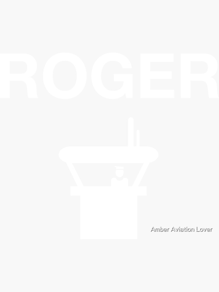 "Roger and Control Tower" Sticker by AviationMerch | Redbubble