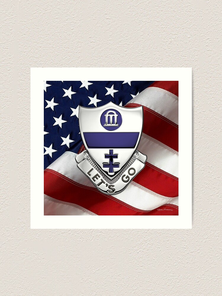 "325th Airborne Infantry Regiment - 325th AIR Unit Insignia over Flag ...