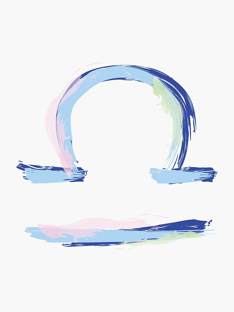 "Waage Zodiac Sign Design" Sticker von liviakirasic | Redbubble