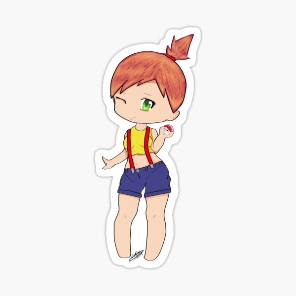 "Misty (Pokemon Indigo League)" Sticker for Sale by lancetheturtle ...