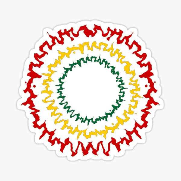 "Reggae circle" Sticker by Periartwork | Redbubble