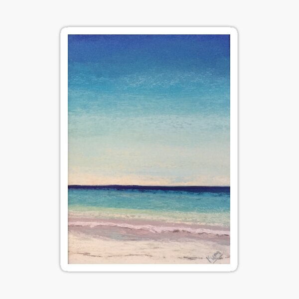 "Beach scene" Sticker by kimmorgan | Redbubble