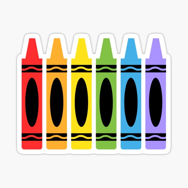 Crayons Stickers | Redbubble