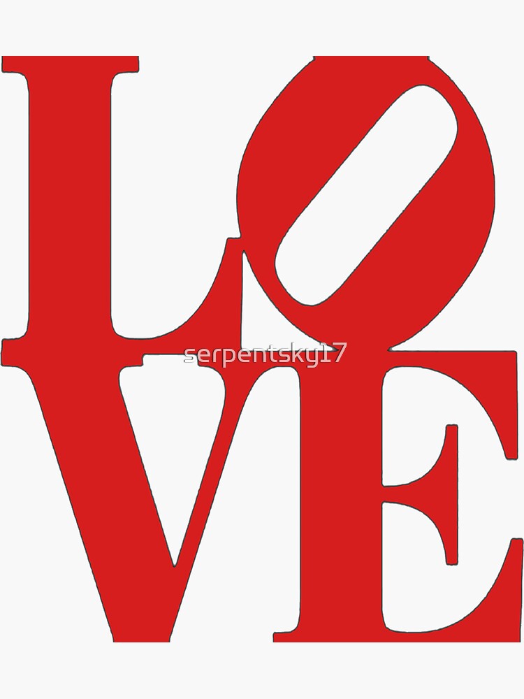 "LOVE Philadelphia" Sticker for Sale by serpentsky17 | Redbubble