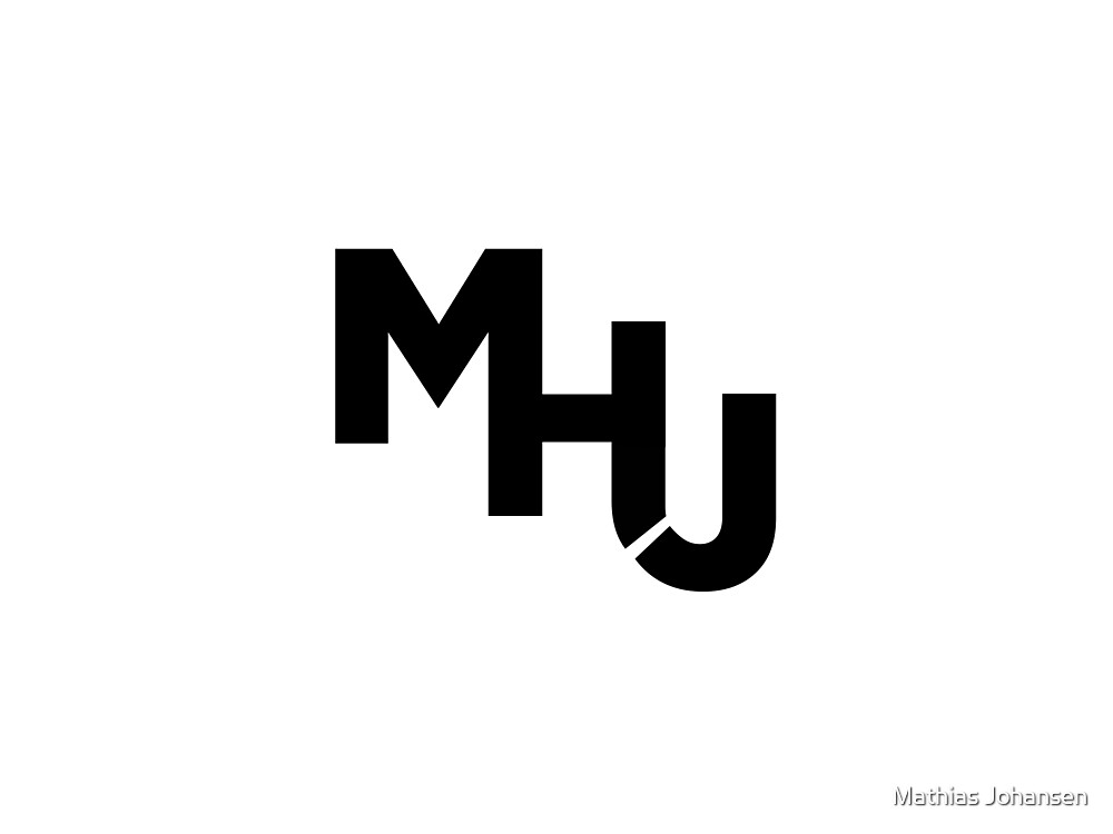 "MHJ Logo" by Mathias Hove Johansen | Redbubble