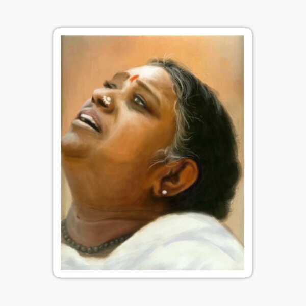 "Painting of Amma" Sticker for Sale by this-is-mona | Redbubble
