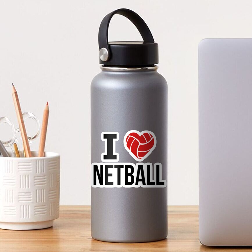"I love Netball" Sticker for Sale by Kooky28 | Redbubble