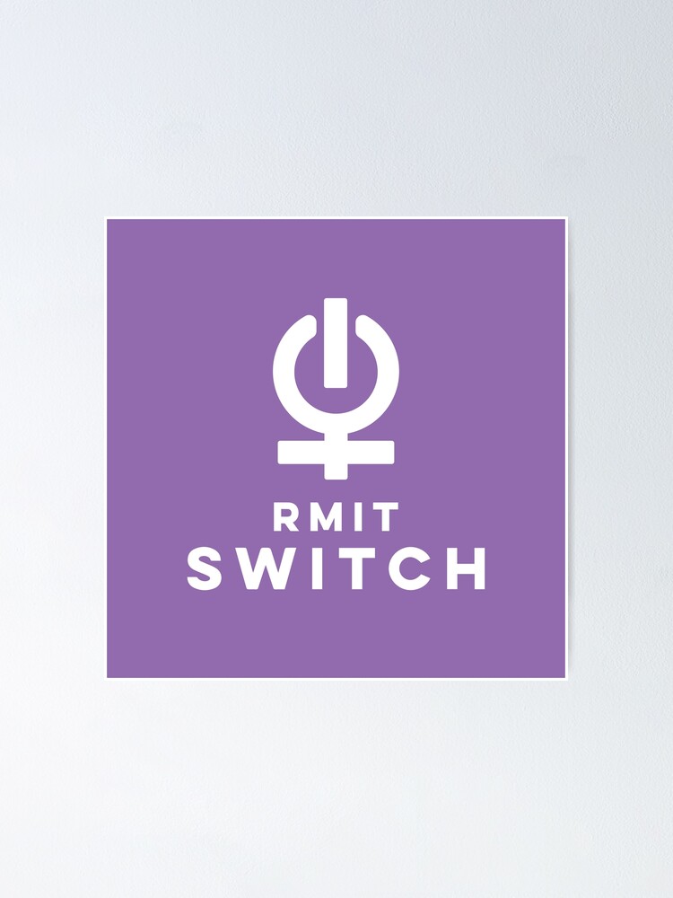 "RMIT SWITCH Logo - White with purple background" Poster by rmit-switch ...