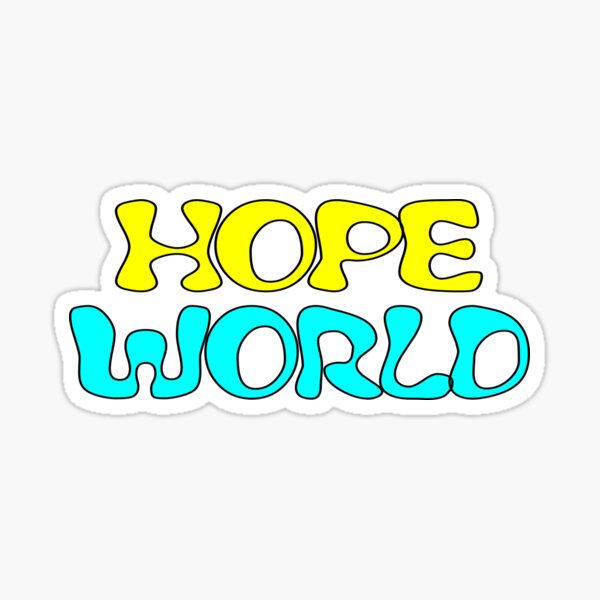 "Hope World J-Hope Kpop T Shirt women, Funny kpop clothes Tee" Sticker ...