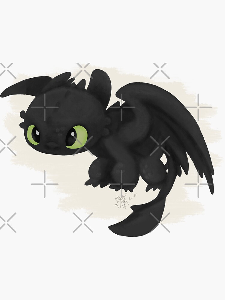"Toothless" Sticker for Sale by liajung | Redbubble