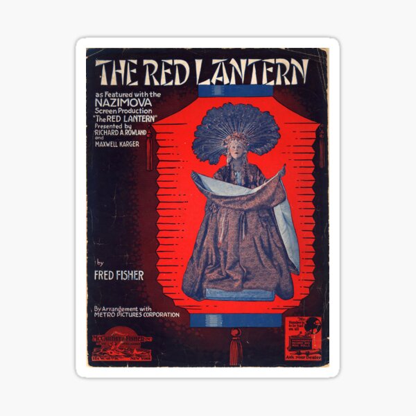 "The Red Lantern (1919) " Sticker for Sale by Tonbbo | Redbubble