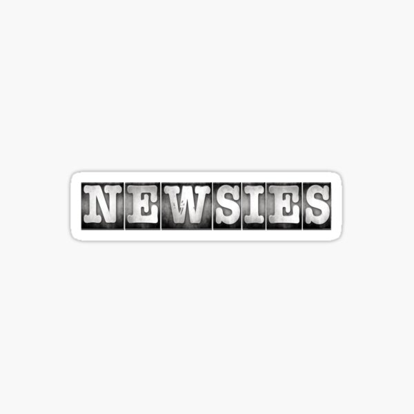 Newsies Logo Stickers | Redbubble
